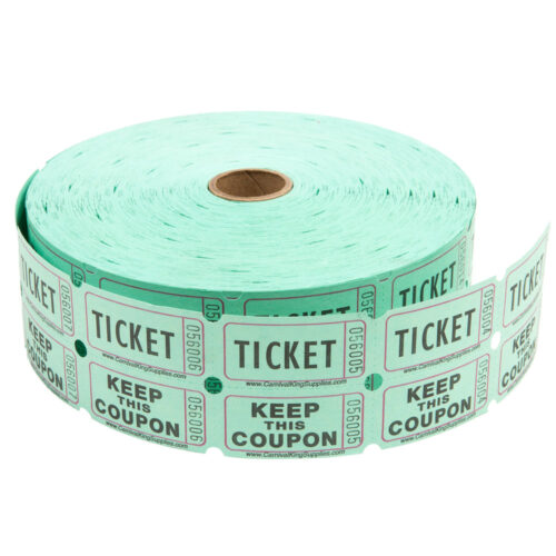 RAFFLE GREEN – DOUBLE ADMISSION TICKETS (ROLL) GREEN – The Whaler Pull ...